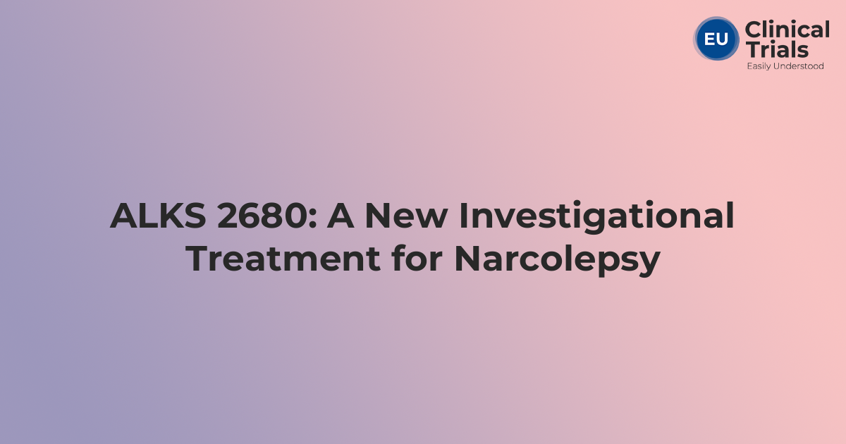 Alks 2680 – Application in Therapy and Current Clinical Research