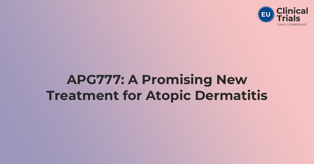 Apg777 – Application in Therapy and Current Clinical Research