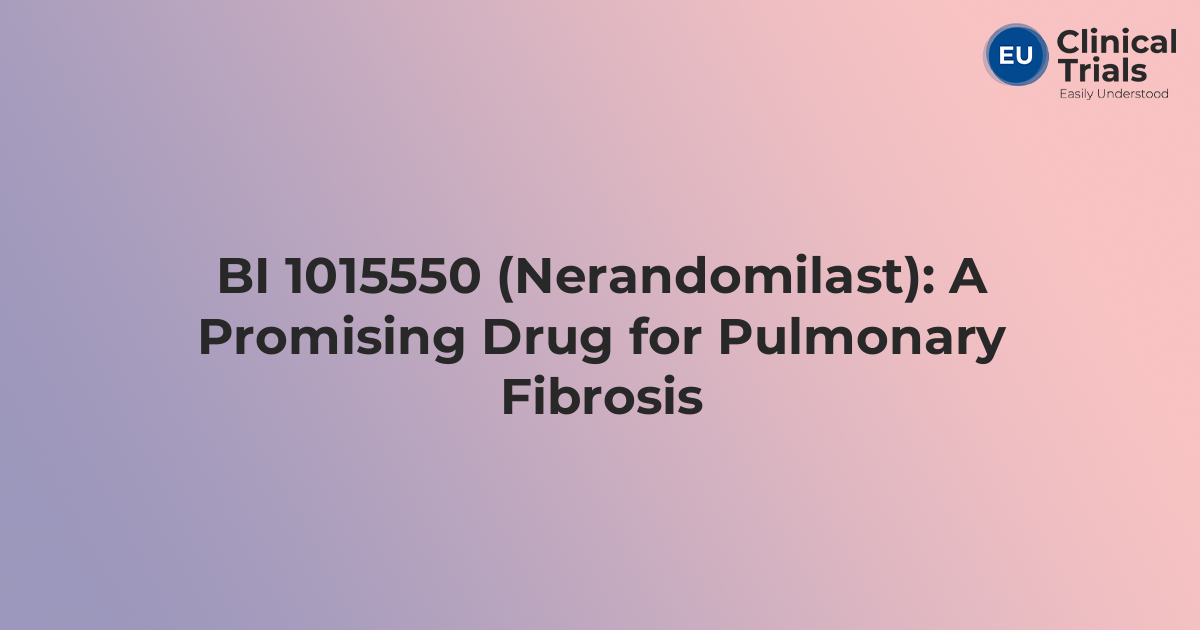 Bi 1015550 – Application in Therapy and Current Clinical Research