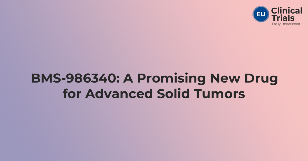Bms-986340 – Application in Therapy and Current Clinical Research