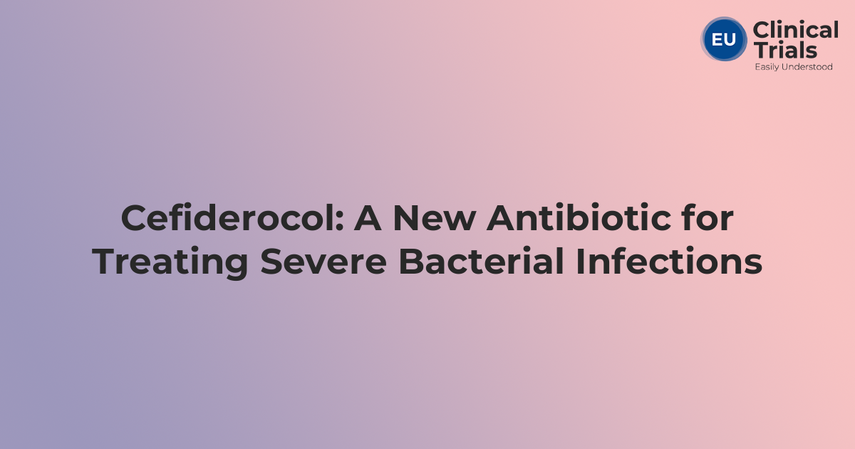 Cefiderocol – Application in Therapy and Current Clinical Research