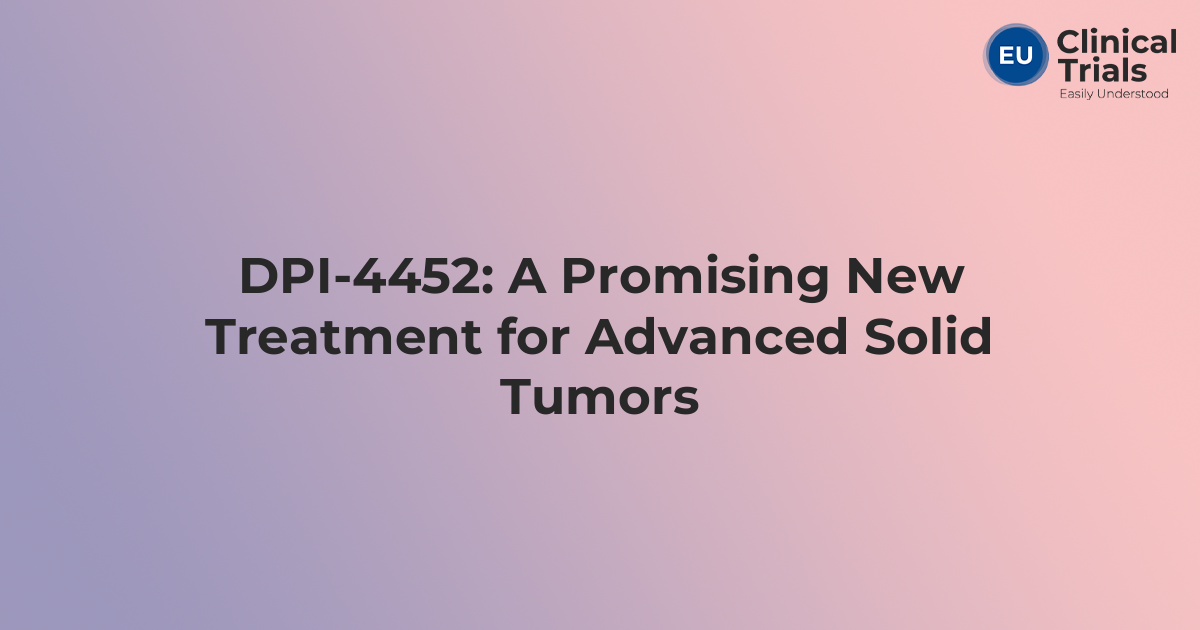 Dpi-4452 – Application in Therapy and Current Clinical Research