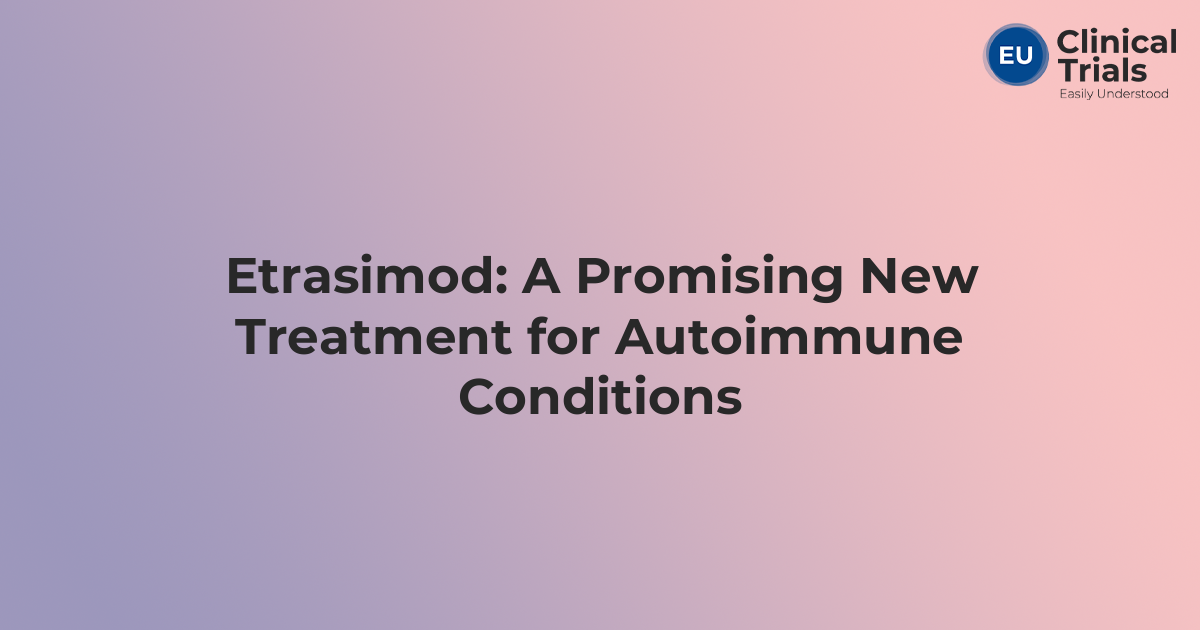 Etrasimod – Application in Therapy and Current Clinical Research