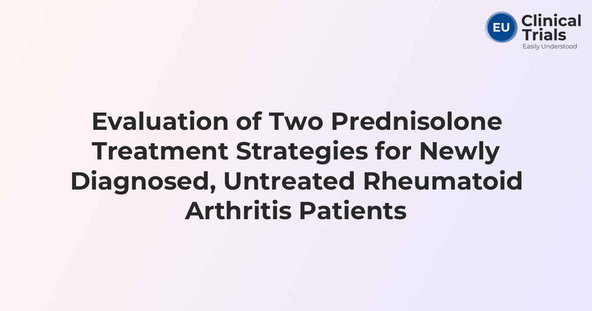 Evaluation of Two Prednisolone Treatment Strategies for Newly Diagnosed ...