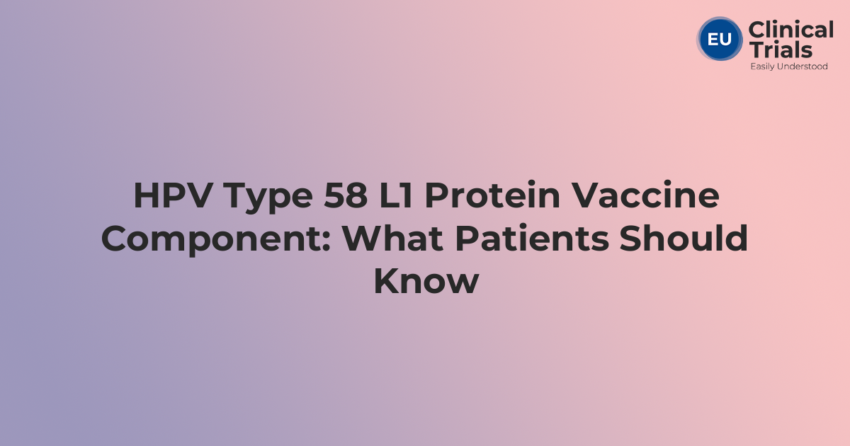 Human Papillomavirus Type 58 L1 Protein – Adsorbed – In The Form Of ...