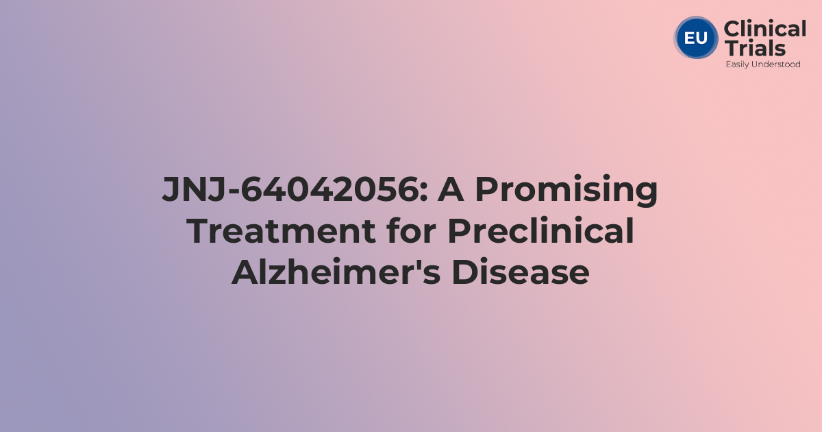 Jnj-64042056 – Application in Therapy and Current Clinical Research