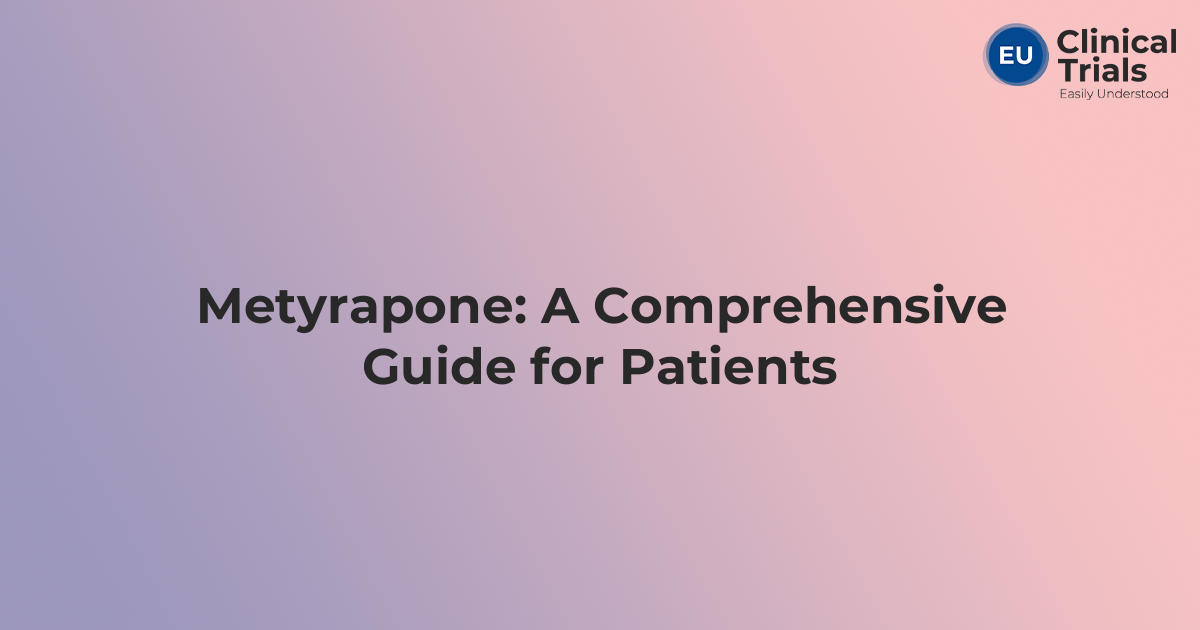 Metyrapone – Application in Therapy and Current Clinical Research