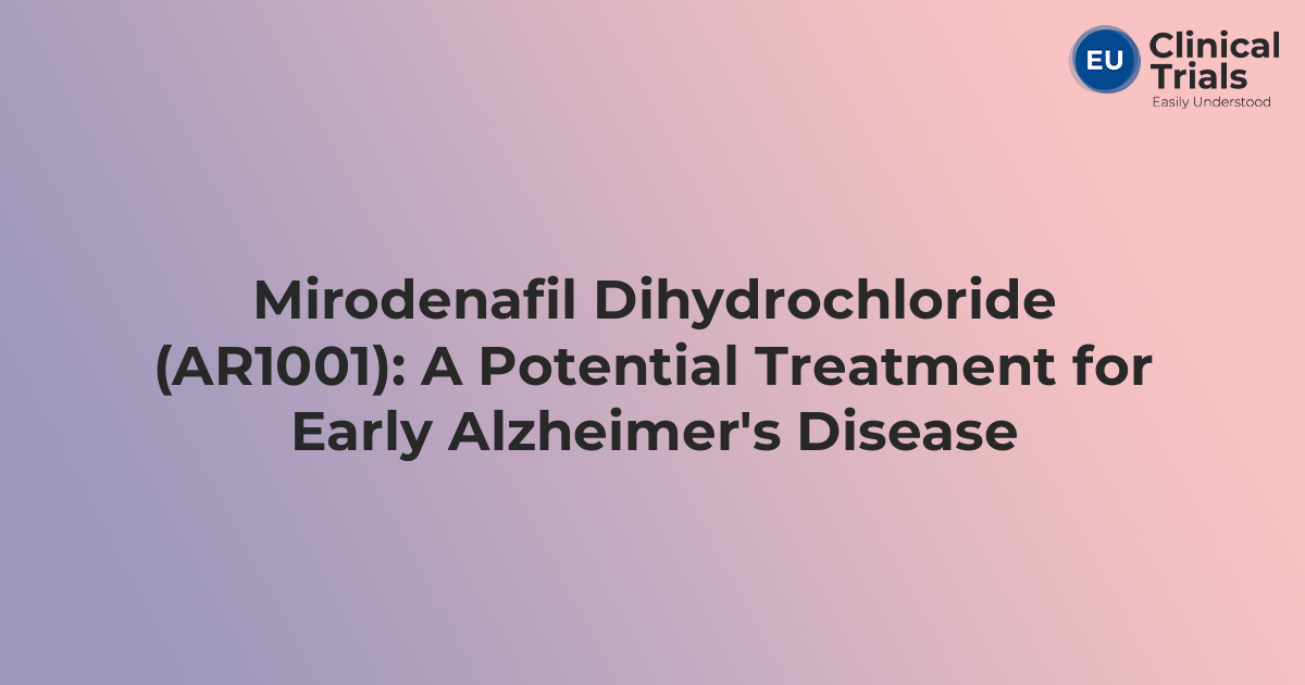 Mirodenafil Dihydrochloride – Application in Therapy and Current ...