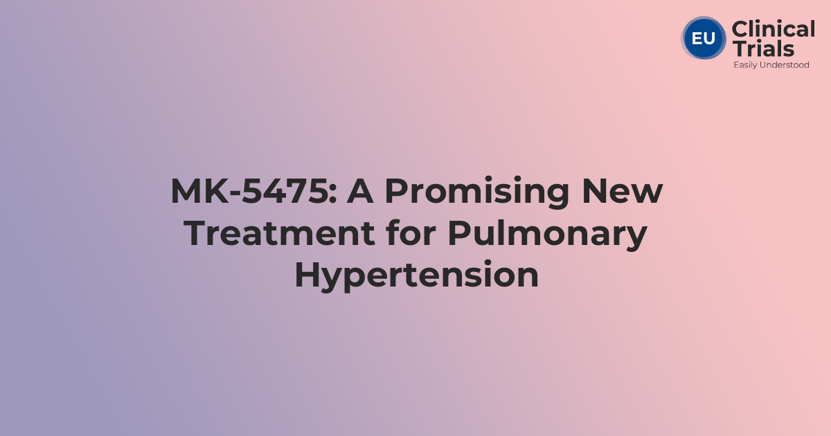 Mk-5475 – Application in Therapy and Current Clinical Research