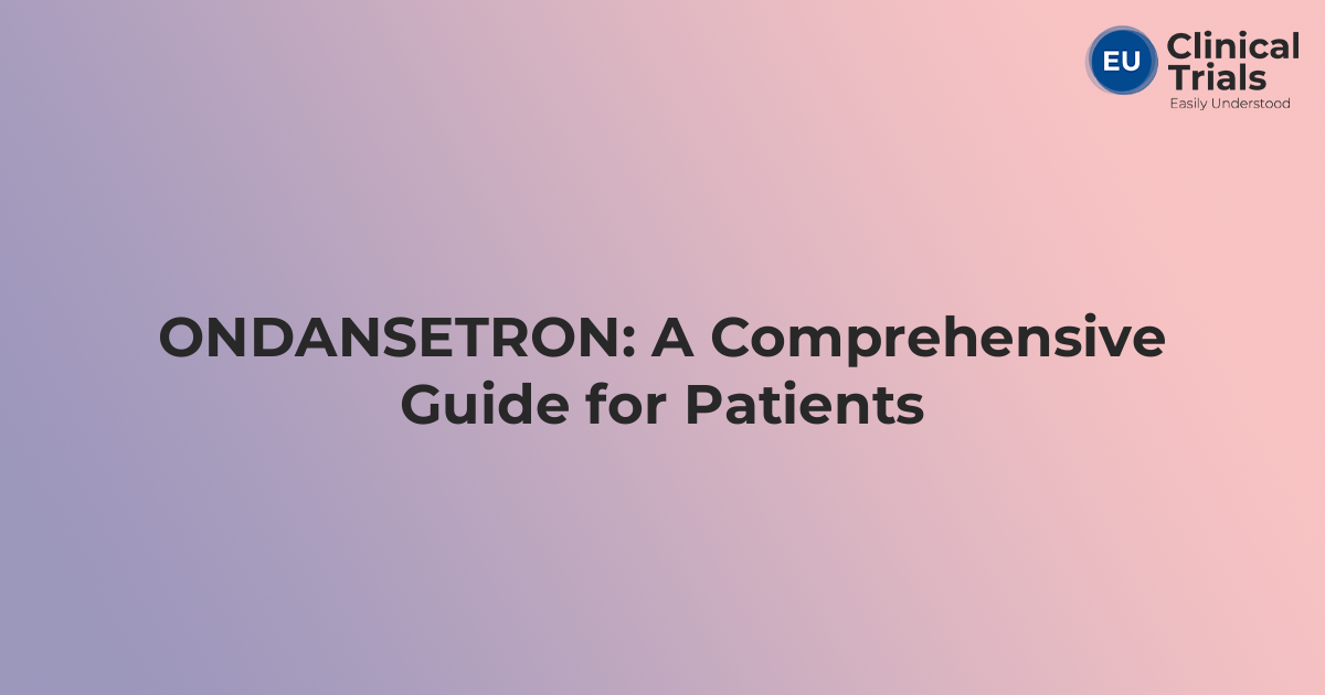 Ondansetron – Application in Therapy and Current Clinical Research