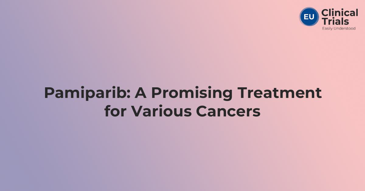 Pamiparib – Application in Therapy and Current Clinical Research