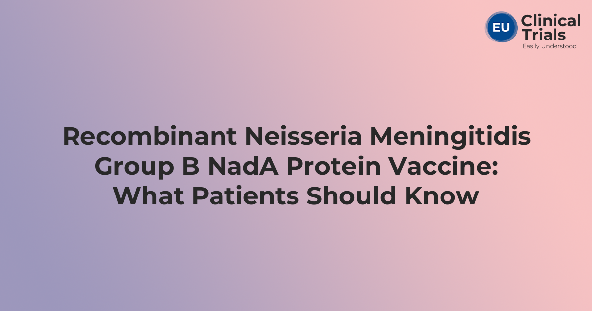 Recombinant Neisseria Meningitidis Group B Nada Protein Produced In E ...