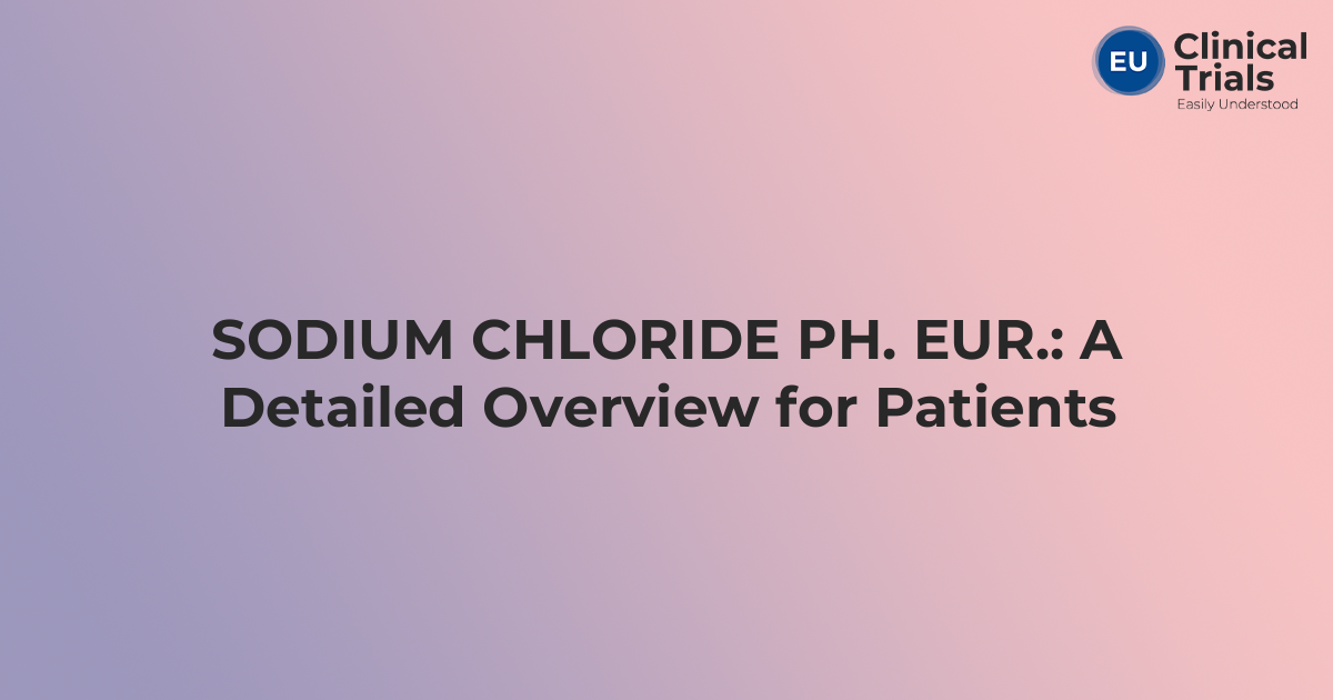 Sodium Chloride Ph. Eur. – Application in Therapy and Current Clinical ...