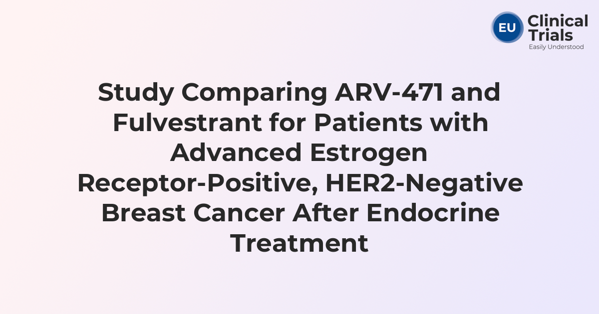 Study Comparing ARV-471 and Fulvestrant for Patients with Advanced ...