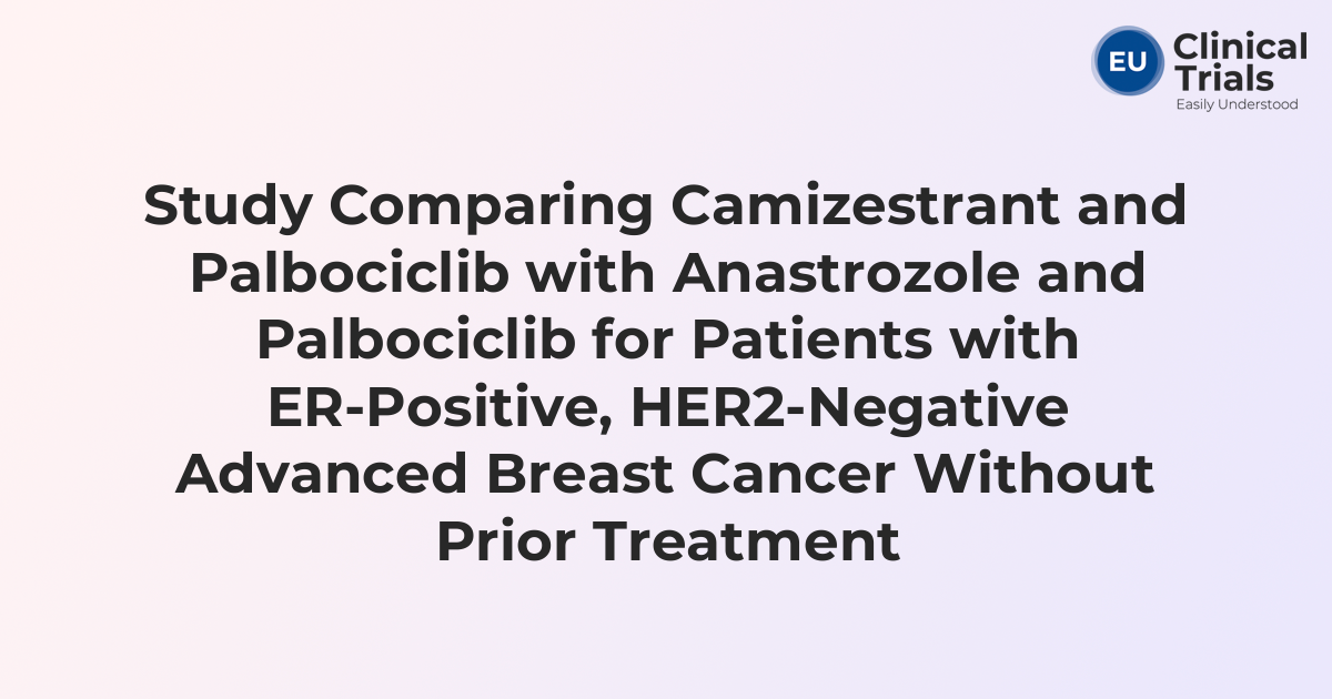 Study Comparing Camizestrant and Palbociclib with Anastrozole and ...