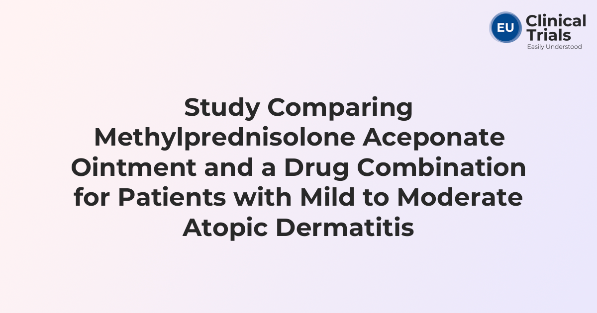 Study Comparing Methylprednisolone Aceponate Ointment and a Drug ...