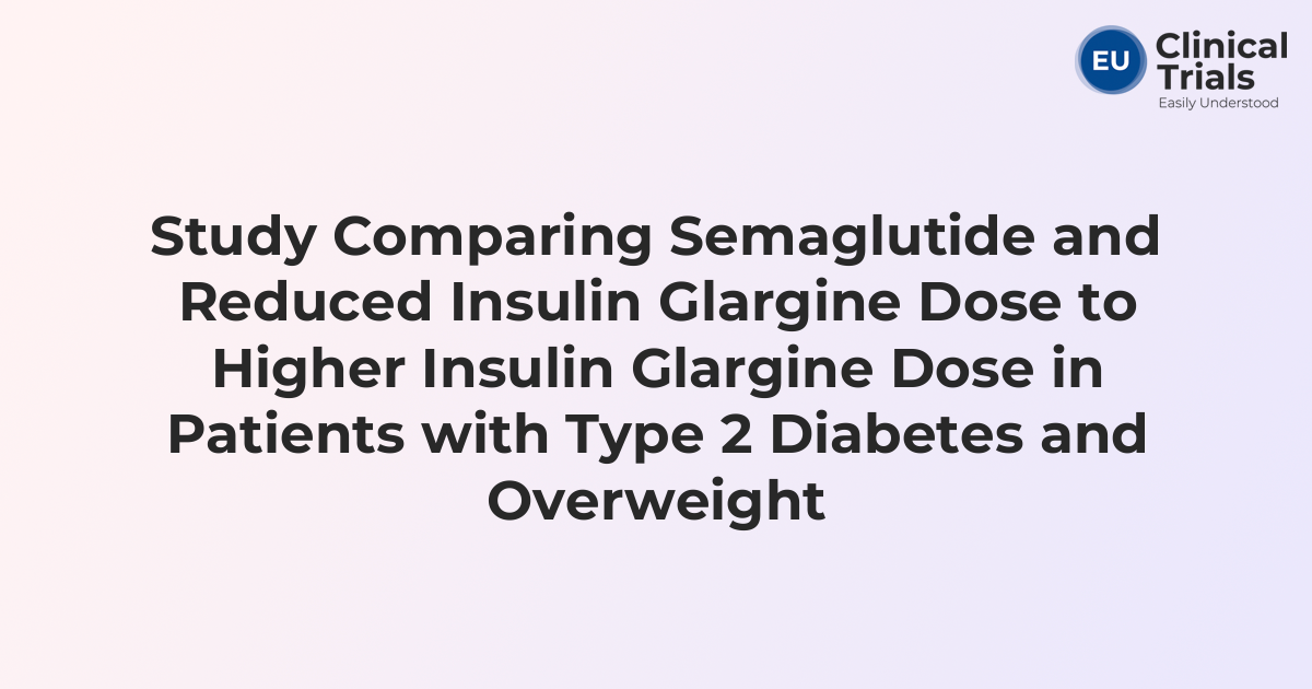 Study comparing semaglutide with insulin glargine in overweight adults ...