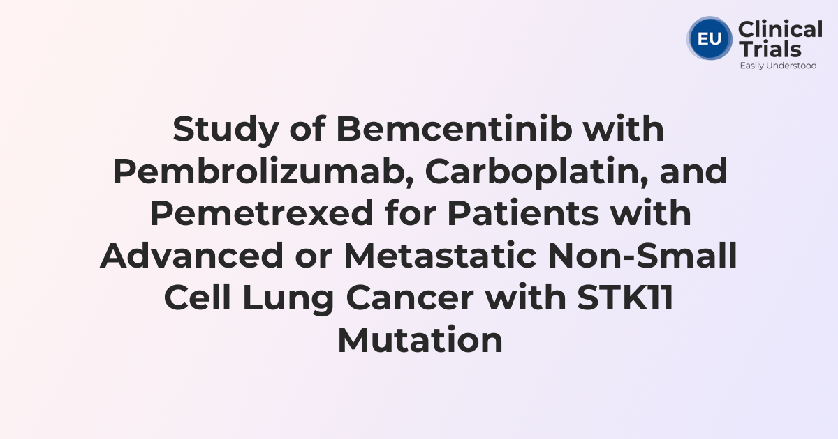 Study of Bemcentinib with Pembrolizumab, Carboplatin, and Pemetrexed ...