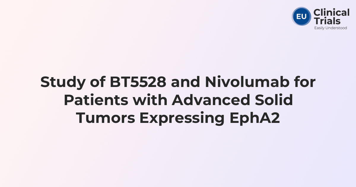 Study of BT5528 alone and with nivolumab in patients with advanced ...