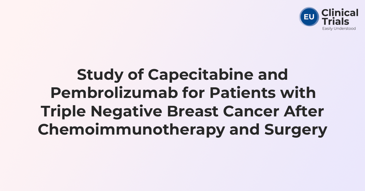 Study of Capecitabine and Pembrolizumab for Patients with Triple ...