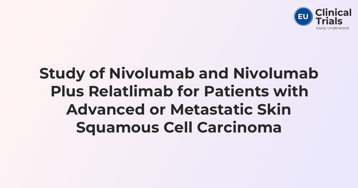 Study of Nivolumab and Nivolumab Plus Relatlimab for Patients with ...