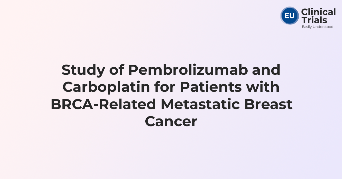 Study of Pembrolizumab and Carboplatin for Patients with BRCA-Related Metastatic Breast Cancer