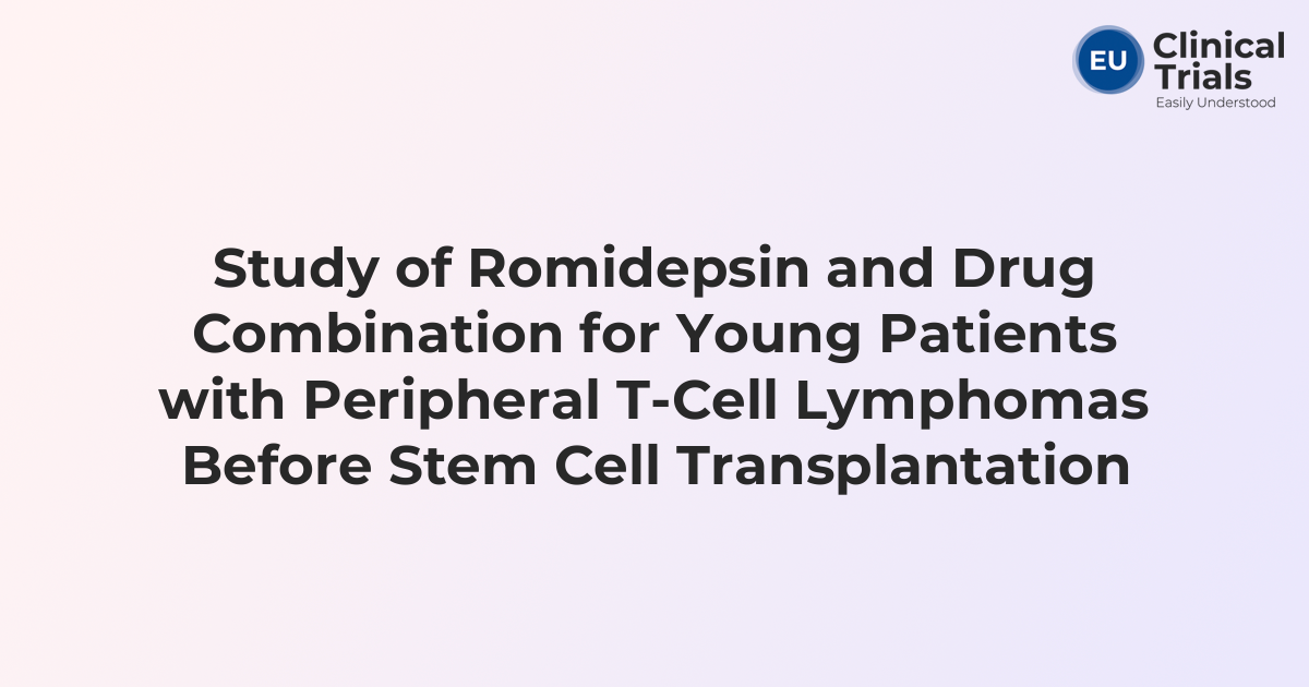 Study of Romidepsin and Drug Combination for Young Patients with ...