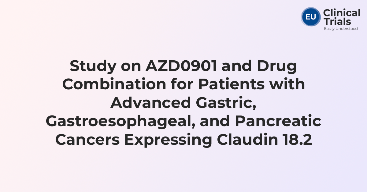 Study on AZD0901 and Drug Combination for Patients with Advanced ...