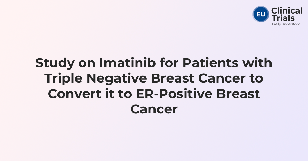 Study on Imatinib for Patients with Triple Negative Breast Cancer to ...