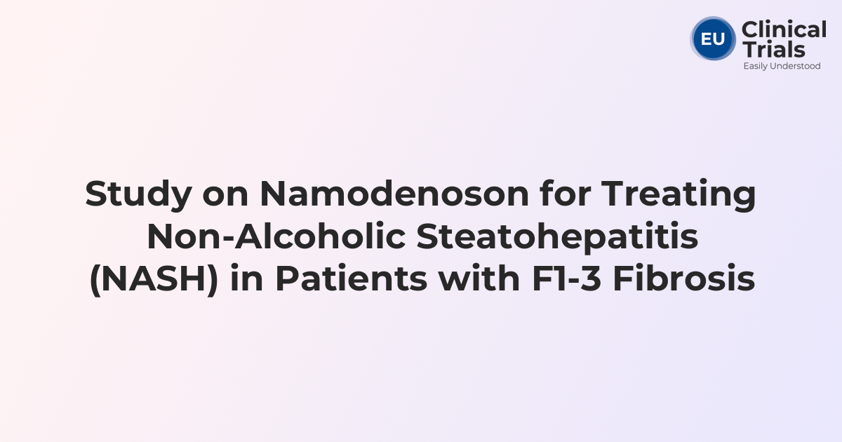 Study of Namodenoson Treatment in Patients with Non-Alcoholic ...