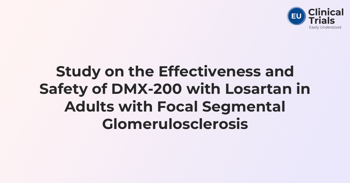 Study on the Effectiveness and Safety of DMX-200 with Losartan in ...