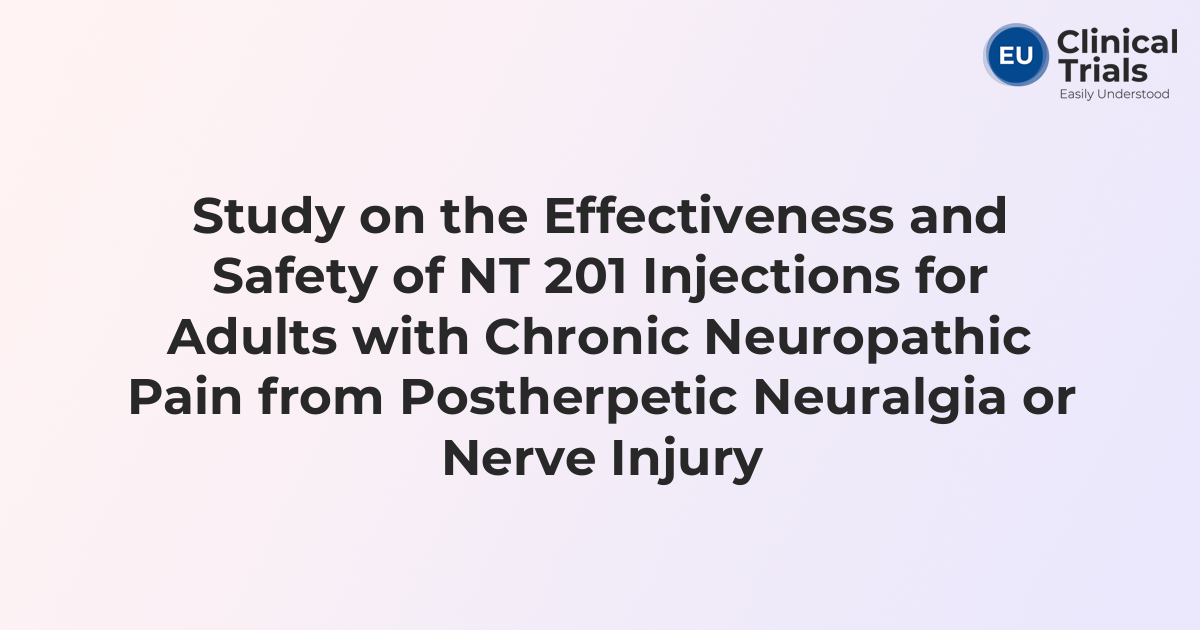 Study on the Effectiveness and Safety of NT 201 Injections for Adults ...
