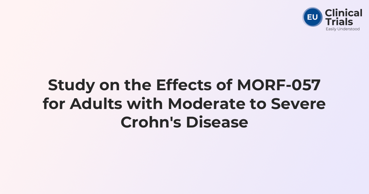 Study on the Effects of MORF-057 for Adults with Moderate to Severe ...