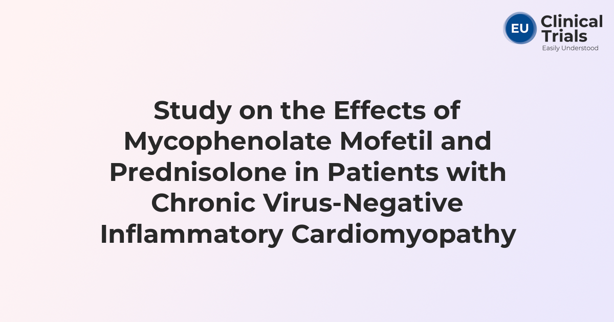 Study on the Effects of Mycophenolate Mofetil and Prednisolone in ...