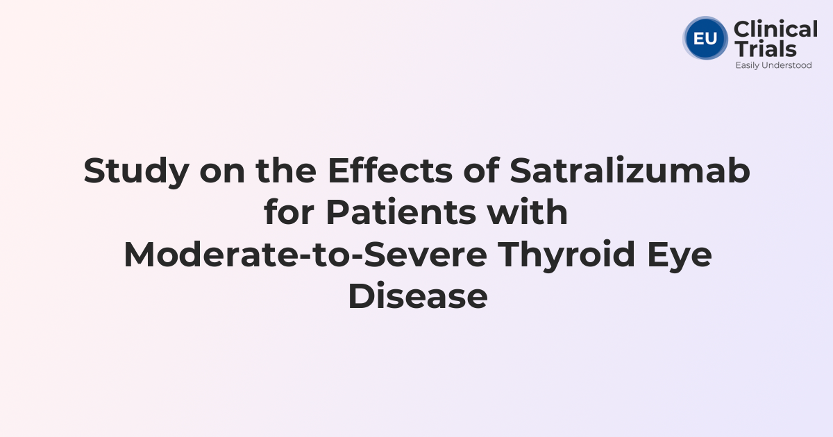Study on the Effects of Satralizumab for Patients with Moderate-to ...