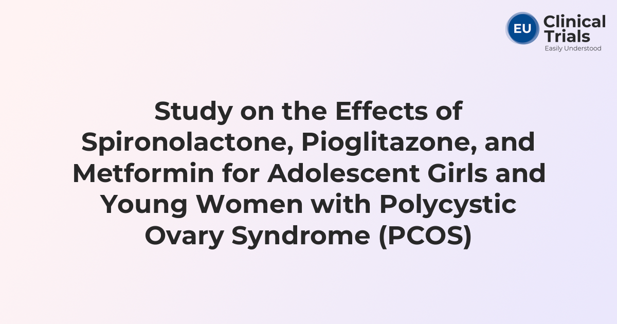 Study on the Effects of Spironolactone, Pioglitazone, and Metformin for ...