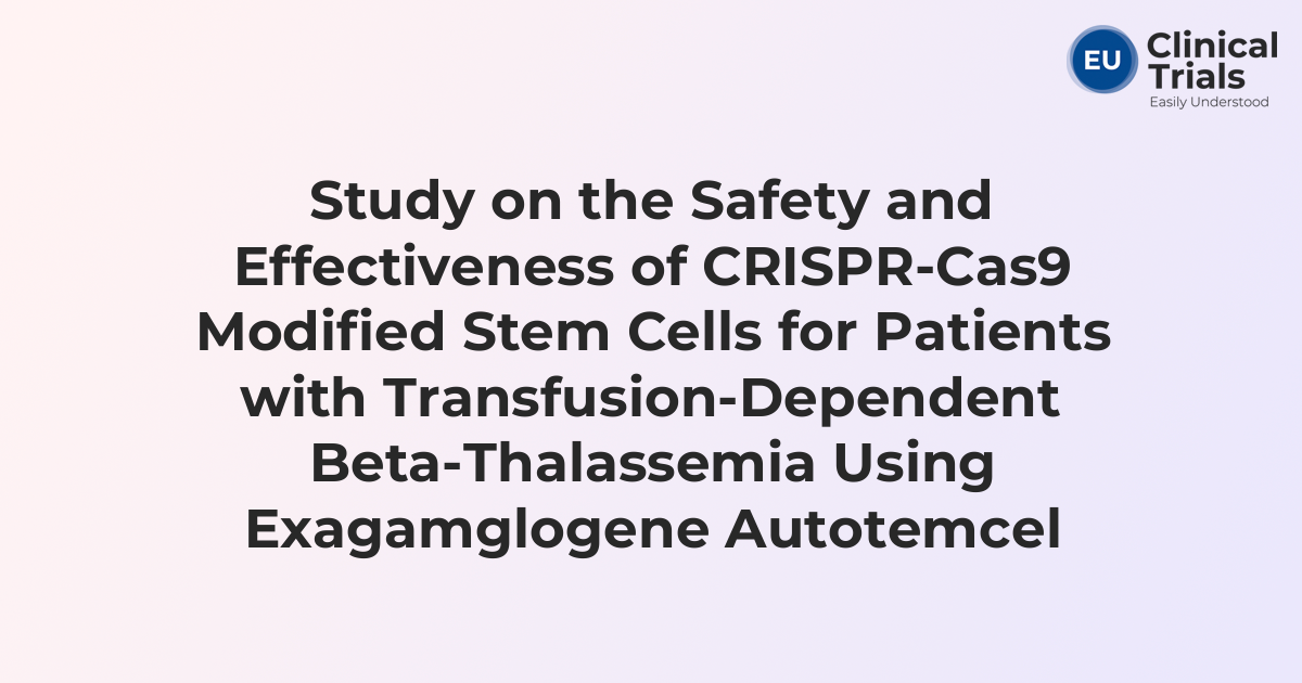 Study on the Safety and Effectiveness of CRISPR-Cas9 Modified Stem ...