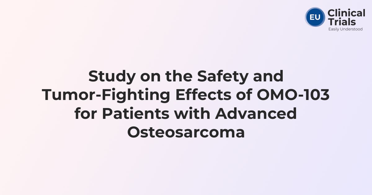 Study on the Safety and Tumor-Fighting Effects of OMO-103 for Patients ...