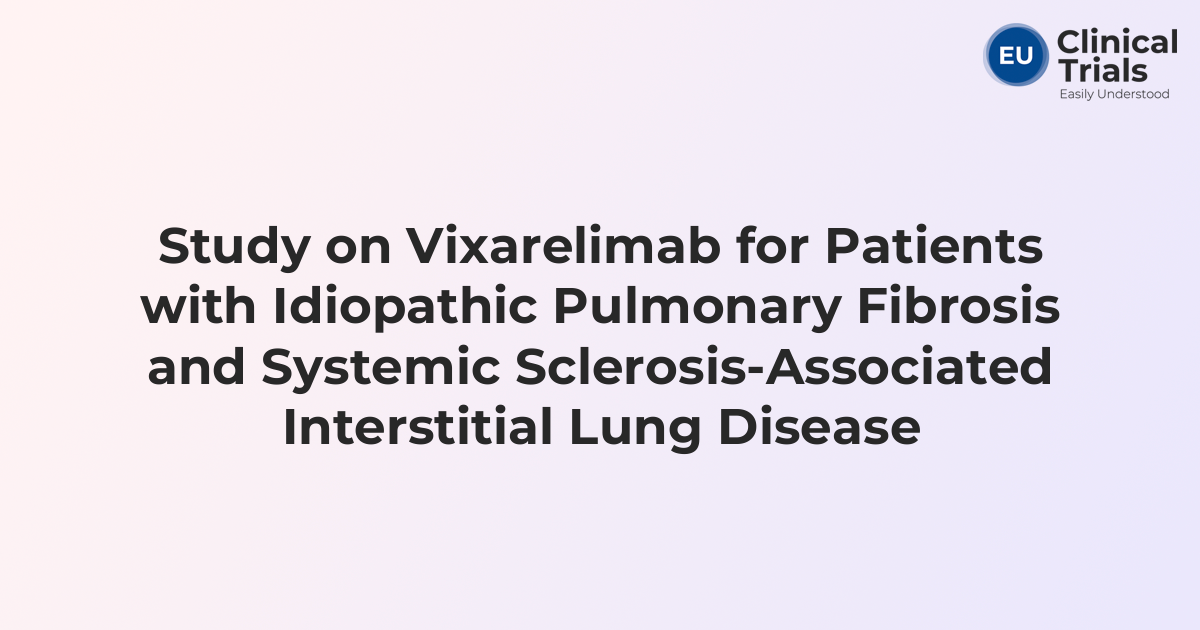 Study on Vixarelimab for Patients with Idiopathic Pulmonary Fibrosis ...
