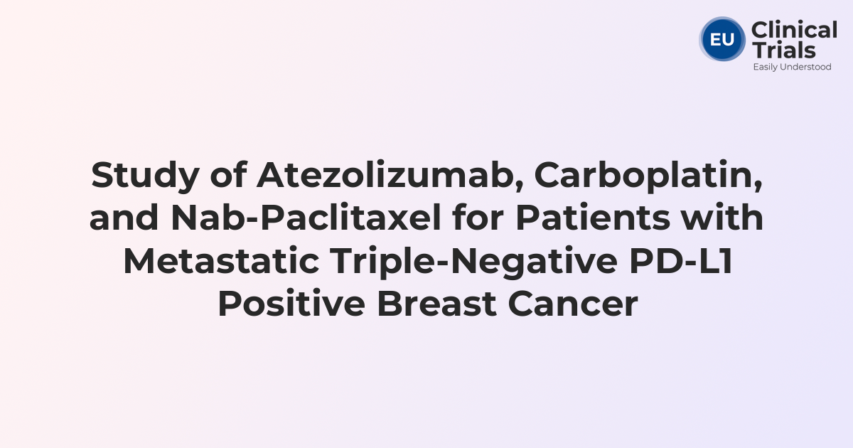 Study of Atezolizumab, Carboplatin, and Nab-Paclitaxel for Patients ...
