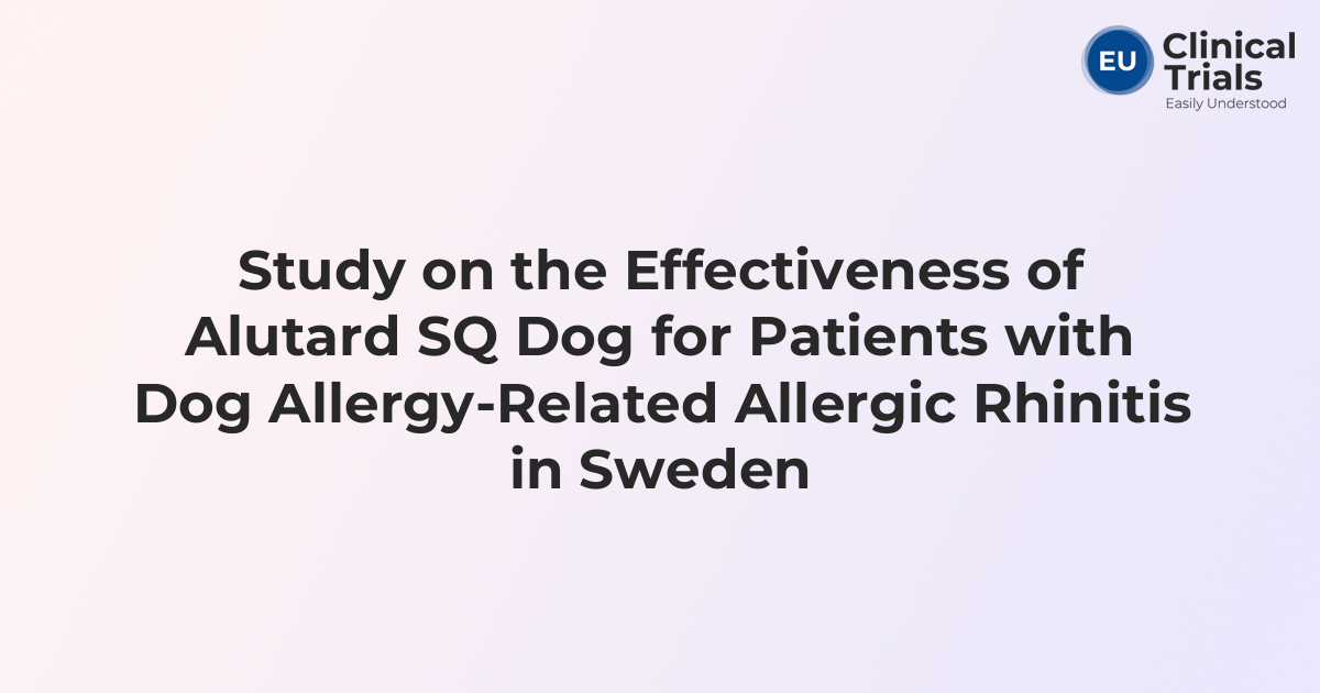Evaluation of Alutard SQ dog allergen immunotherapy in patients with ...