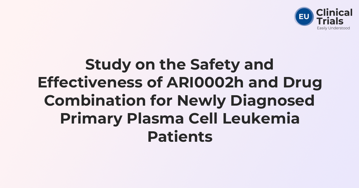 Study on the Safety and Effectiveness of ARI0002h and Drug Combination ...