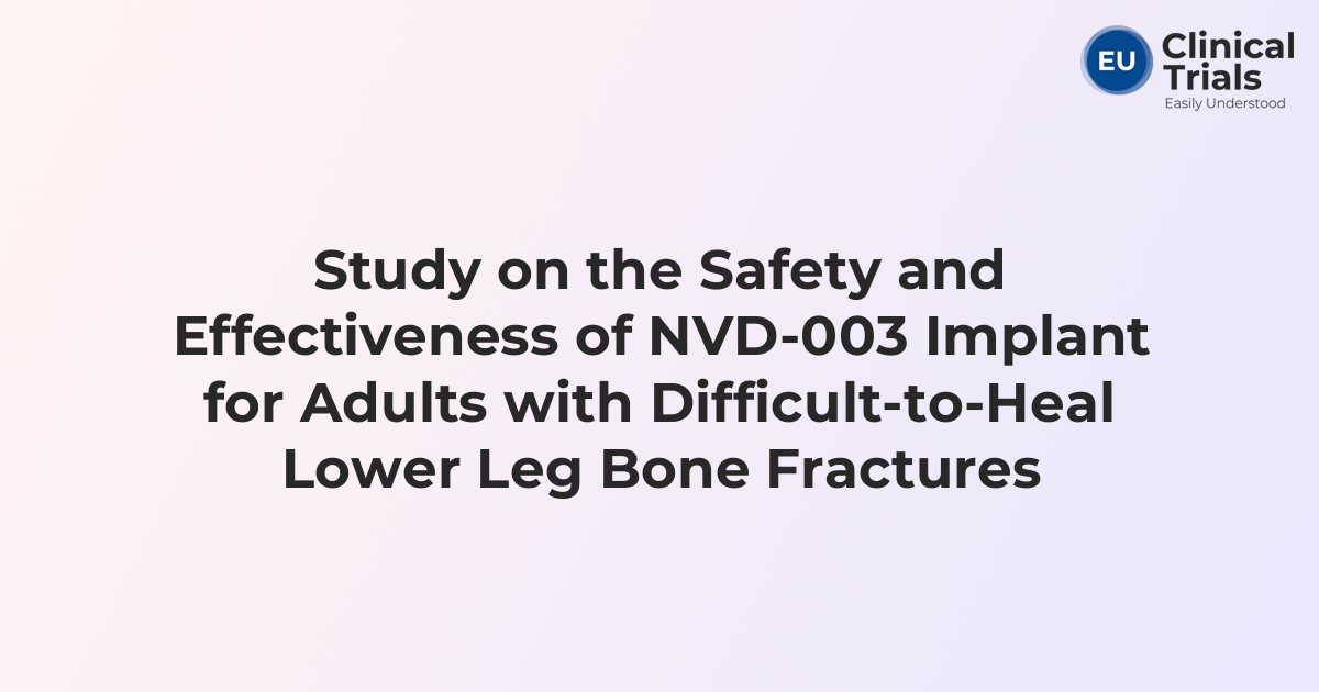 Study on the Safety and Effectiveness of NVD-003 Implant for Adults ...