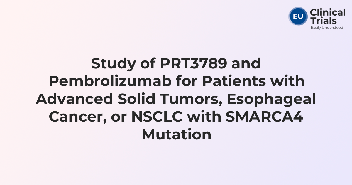 Study of PRT3789 and Pembrolizumab for Patients with Advanced Solid ...