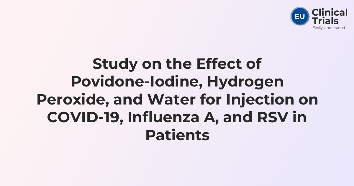 Study on the Effect of Povidone-Iodine, Hydrogen Peroxide, and Water ...